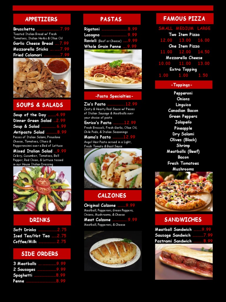 Michelle Menu | PDF | Tomato Sauce | Salad