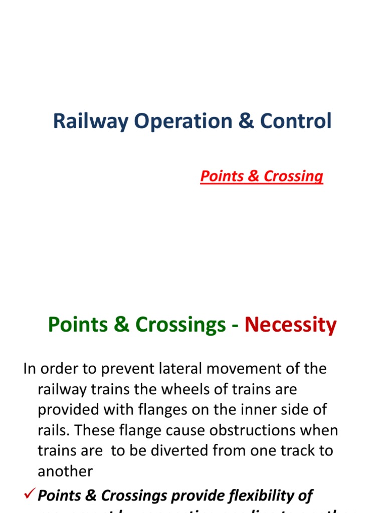 Railway Operation & Control | PDF | Track (Rail Transport) | Rail Transport