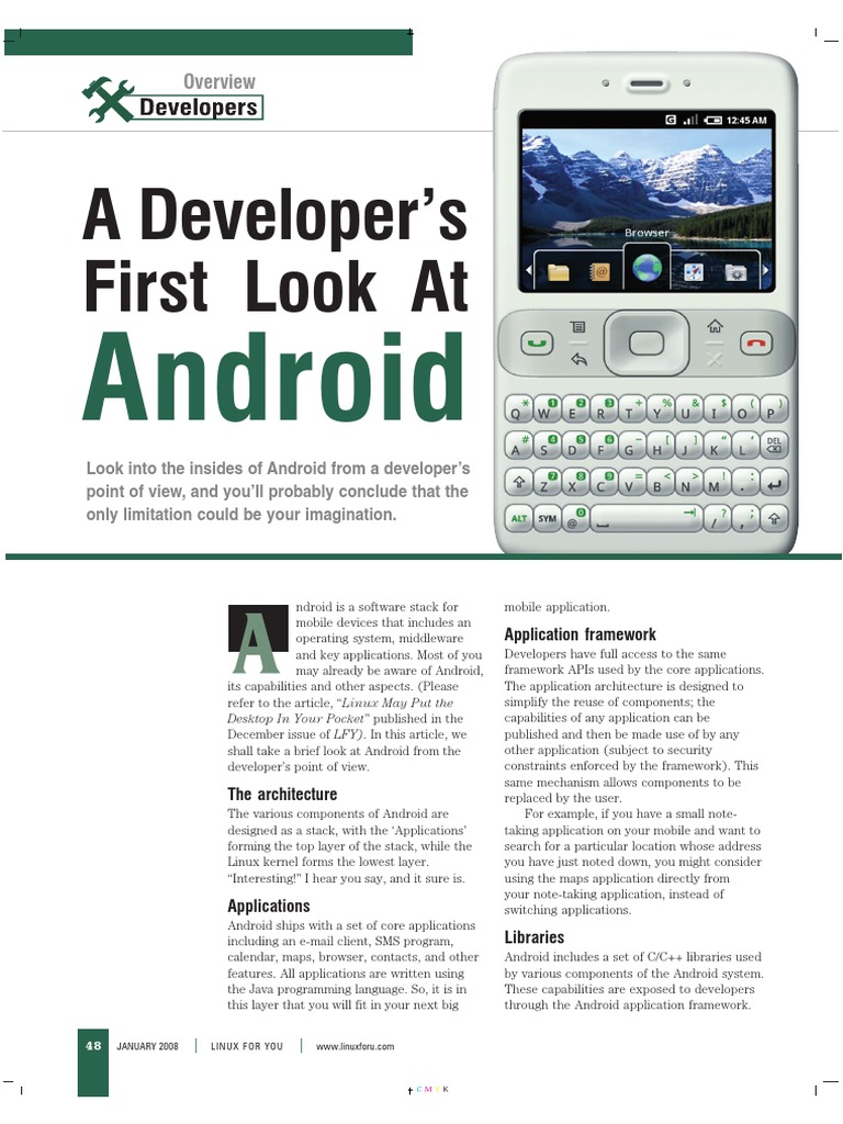 A Developer's First Look At: Android | Download Free PDF | Eclipse ...