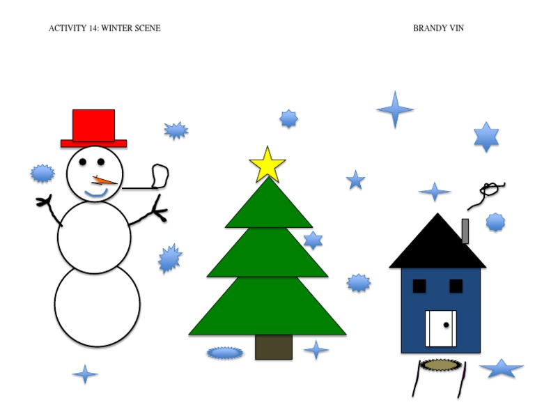 Winter Scene Activity Guide | PDF
