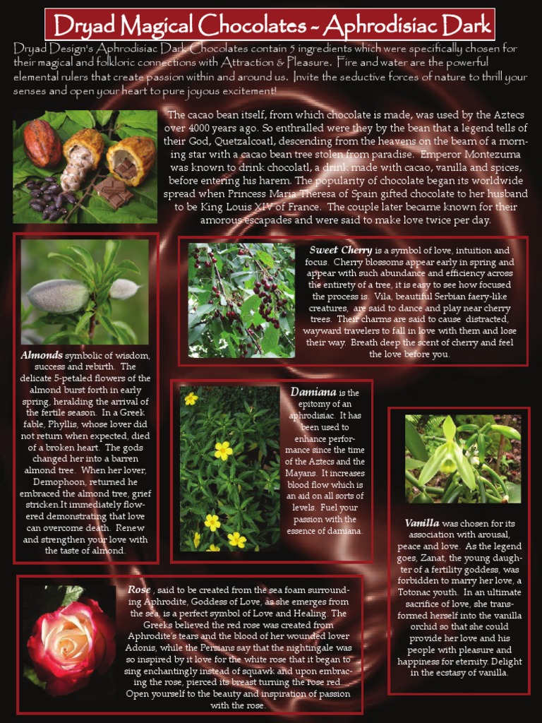 Aphrodisiac Dark Report | PDF | Aphrodite | Chocolate