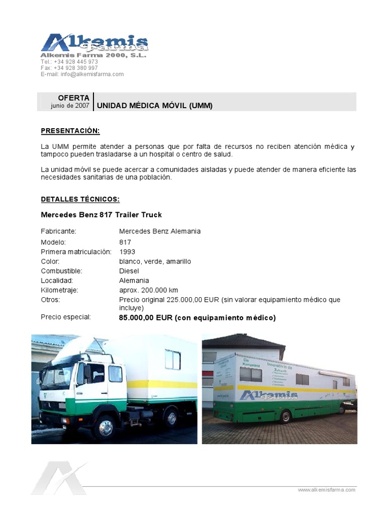 Medical Mobile Unit (Es) | PDF | Ciencia y matemática