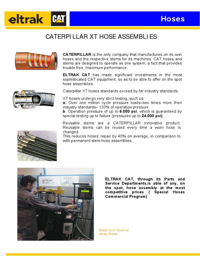 Hoses: Caterpillar XT Hose Assemblies | PDF | Home & Garden ...