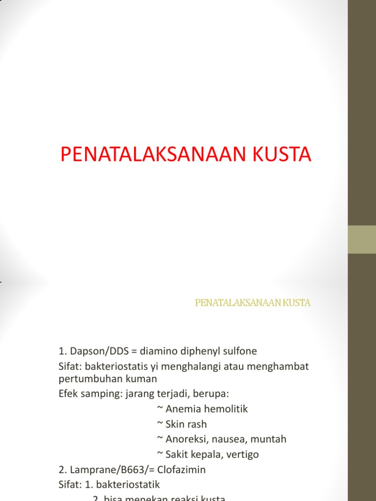 Penatalaksanaan Kusta | PDF