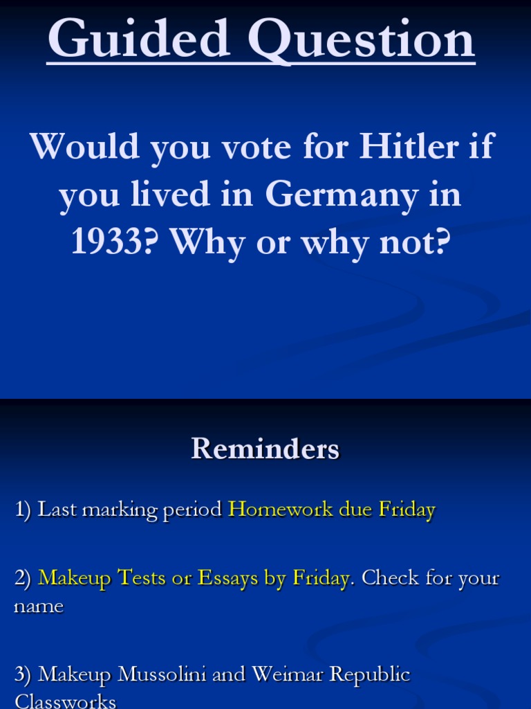 Lesson 78 Rise of Hitler | PDF | Politics | History