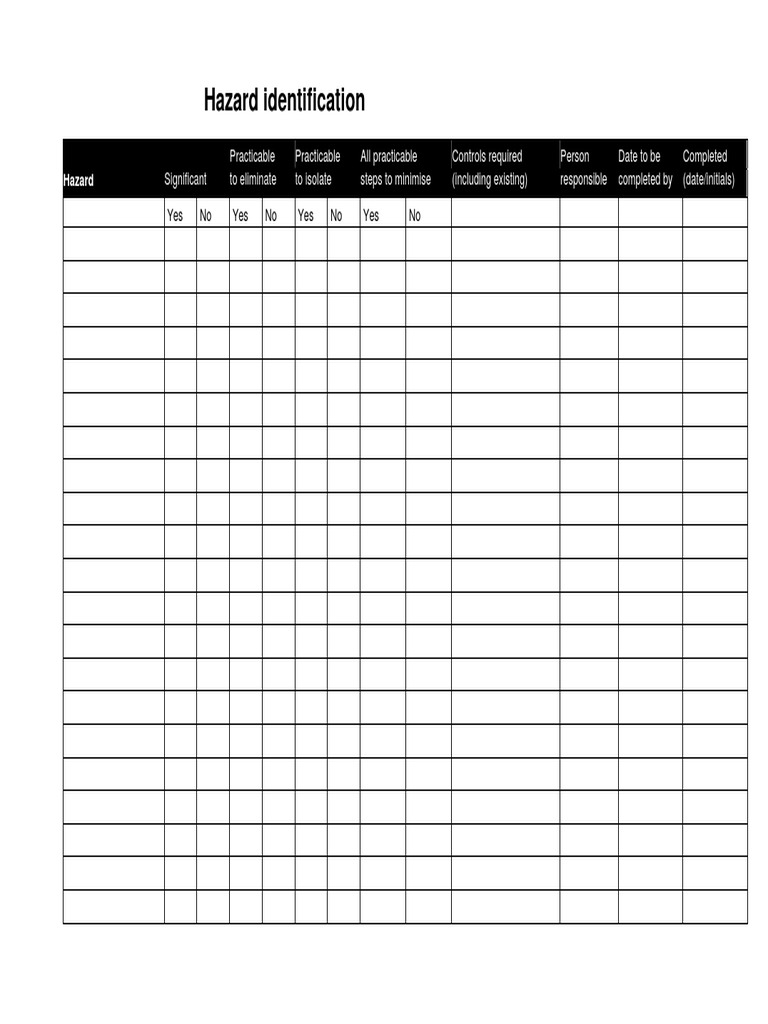 Form Hazid | PDF