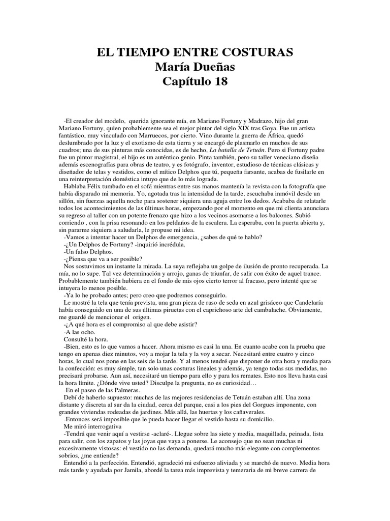 Capítulo 18 El tiempo entre costuras | PDF | Ropa | Naturaleza