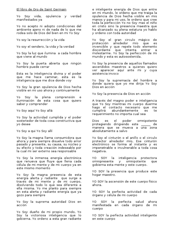 Yo Soy Decretos | PDF | Amor | Dios