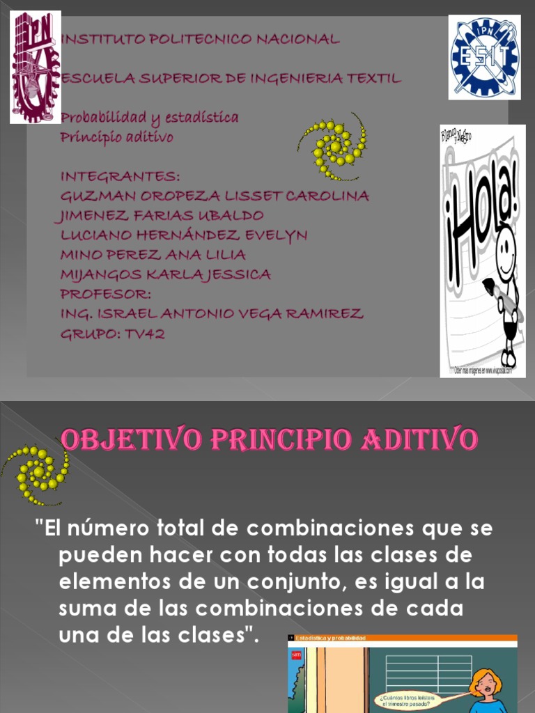 Principio Aditivo Diapo | PDF | Enseñanza de matemática | Science