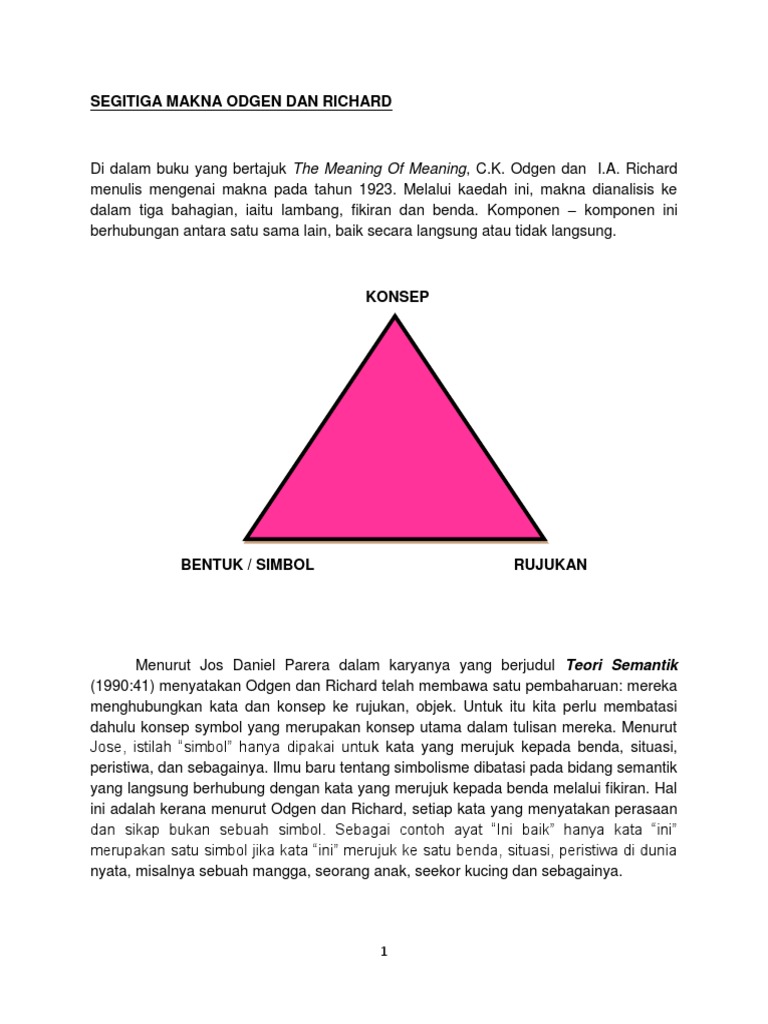 Segitiga Makna Odgen Dan Richard | PDF