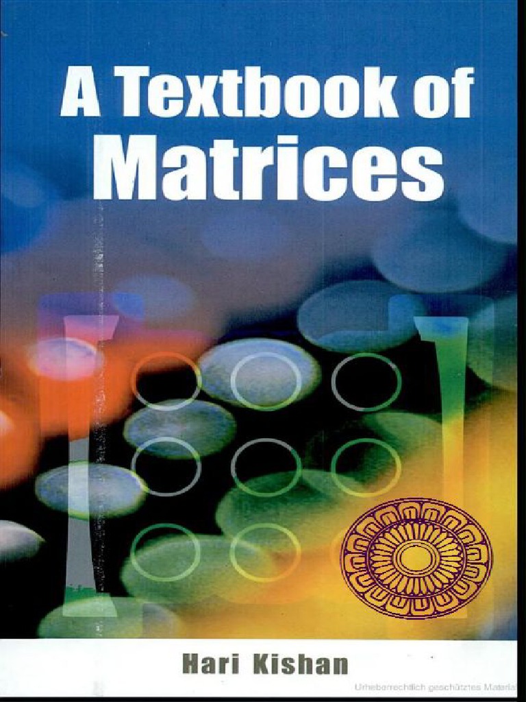 A Text Book of Matrices | PDF