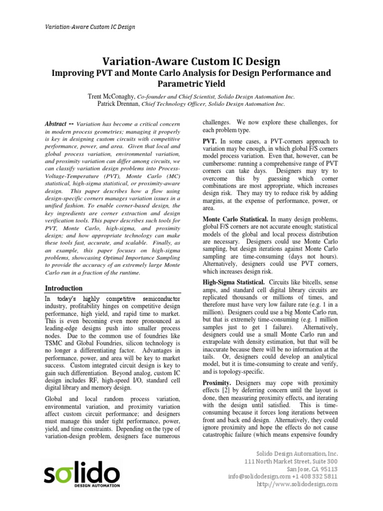 PVT Corners | Download Free PDF | Monte Carlo Method | Sampling ...