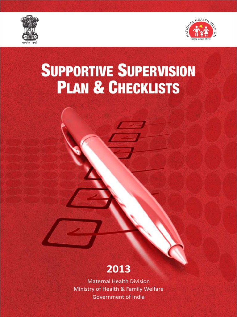 Supportive Supervision Plan & Checklists | PDF | Pregnancy | Breastfeeding
