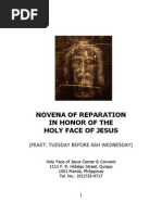 Fourth Day: Novena of Reparation in Honor of The Holy Face of Jesus ...
