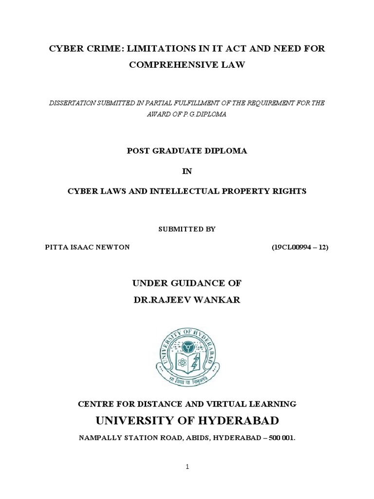 Project PGDCL & Ipr | PDF | Computer Security | Security