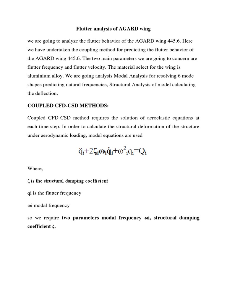 Flutter Analysis | PDF