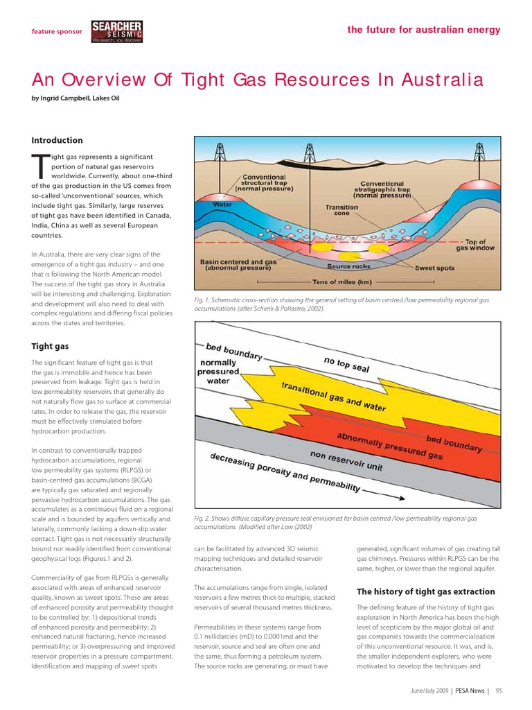 Tight Gas Info | PDF | Petroleum Reservoir | Natural Gas