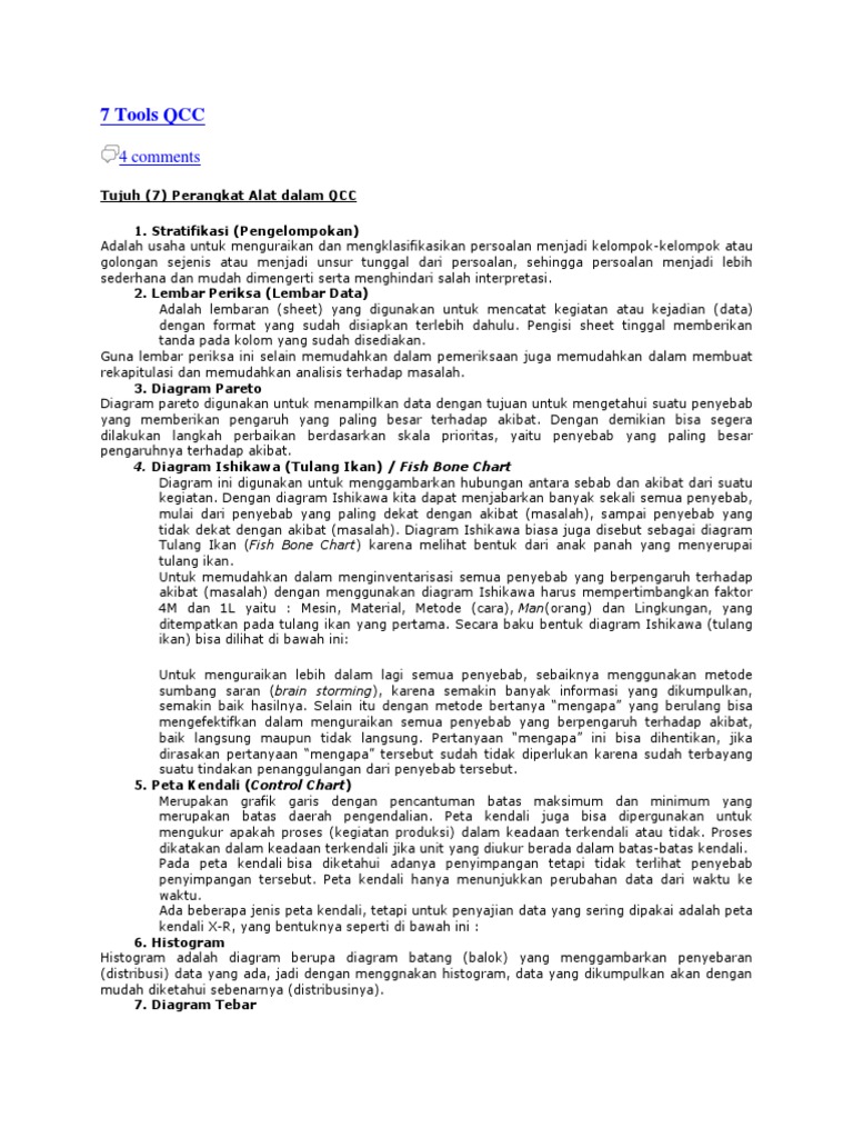 7 Tools QCC | PDF