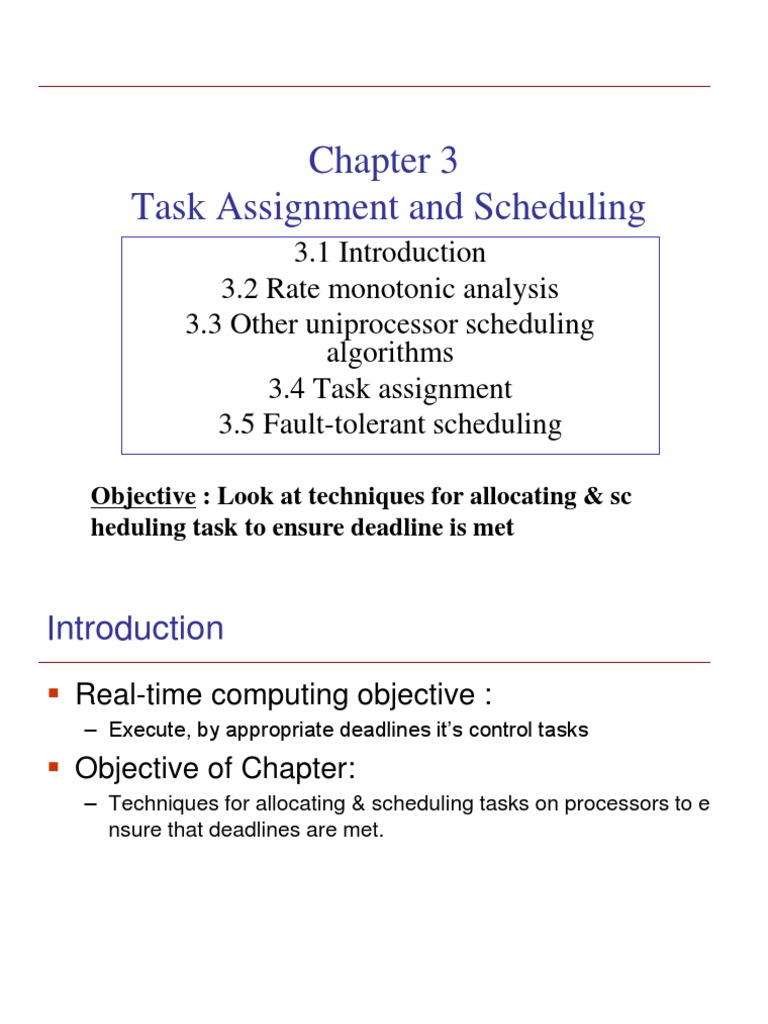 3445.chapter 3 RTS | Download Free PDF | Scheduling (Computing) | Real Time Computing