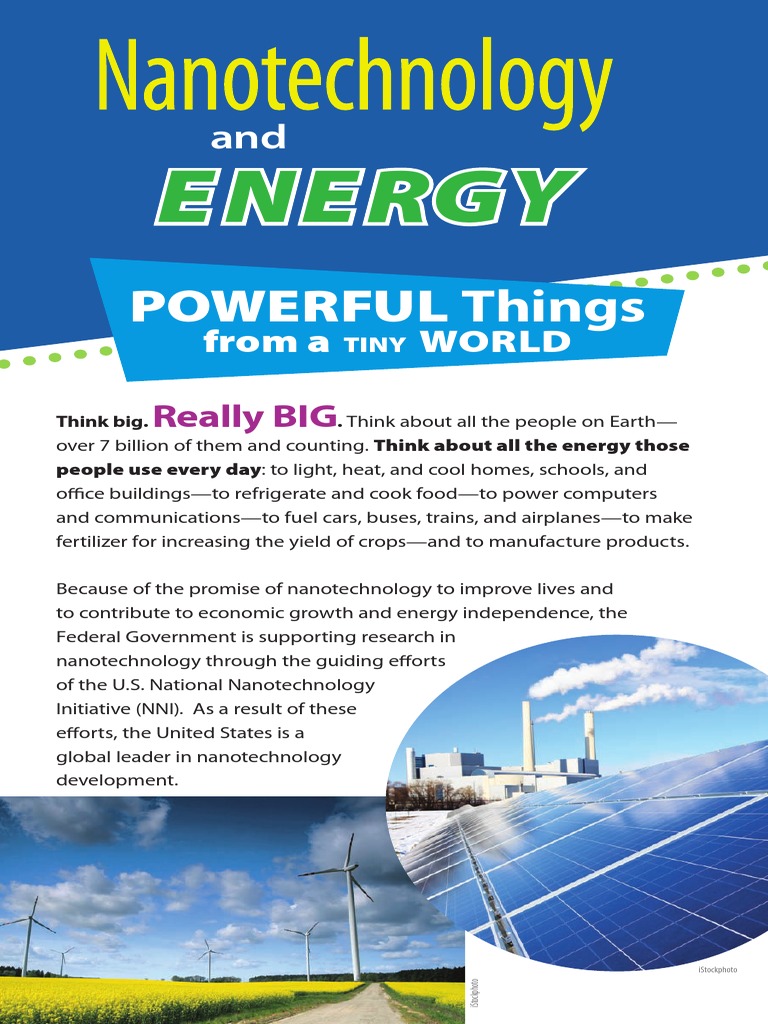 Nanotech Energy Brochure | PDF | Nanotechnology | Biofuel