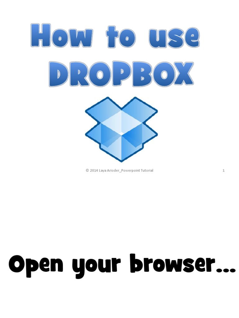 How To Use Dropbox | PDF | System Software | Software