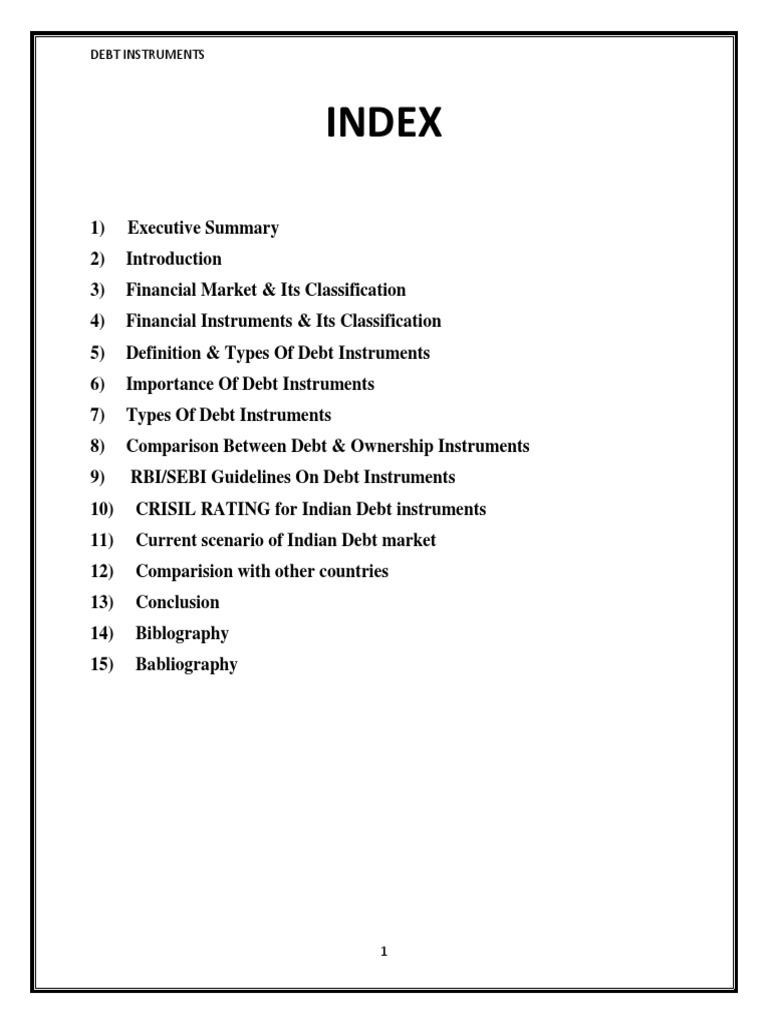 Debt Instruments | PDF | Financial Markets | Certificate Of Deposit