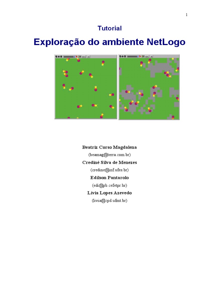 Tutorial Netlogo | Download grátis PDF | Janela (informática) | Máquina virtual
