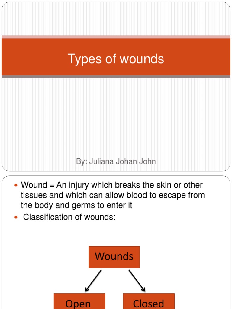 Types of Wounds | PDF | Wound | Bleeding