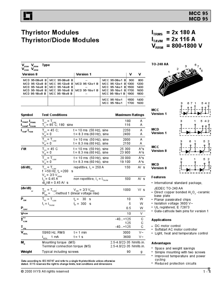 Datasheet | Download Free PDF | Rectifier | Electric Power