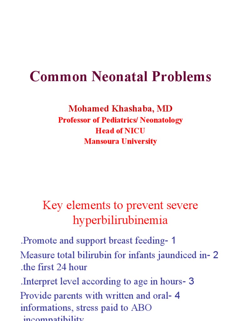 Common Neonatal Problems | PDF | Light | Breastfeeding