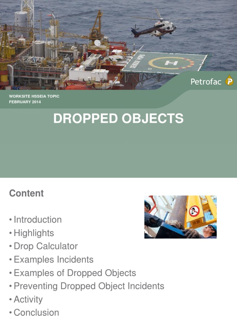 Preventing Dropped Objects at Work | PDF | Corrosion | Crane (Machine)