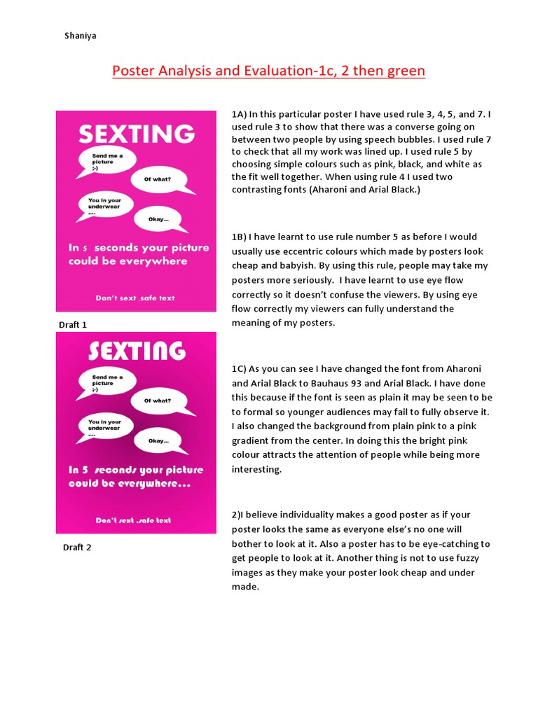 Poster Design Analysis and Techniques | PDF | Language Arts & Discipline