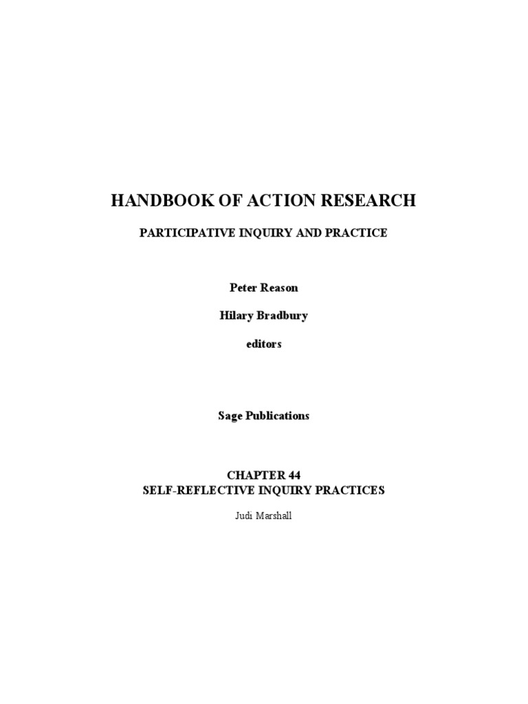 Self-Reflective Inquiry Practices | PDF | Inquiry | Attention