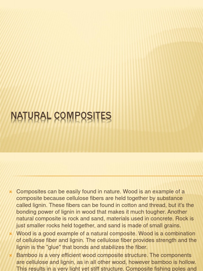 Natural Composites | PDF | Composite Material | Wood