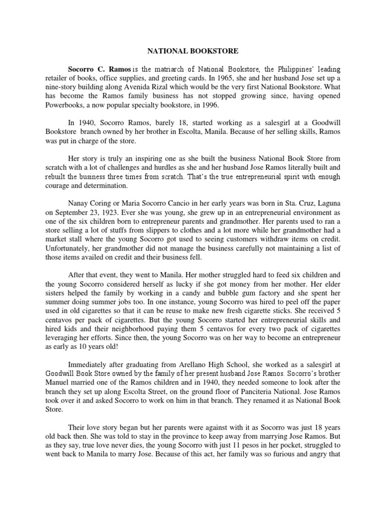 National Bookstore | PDF | Retail | Foods
