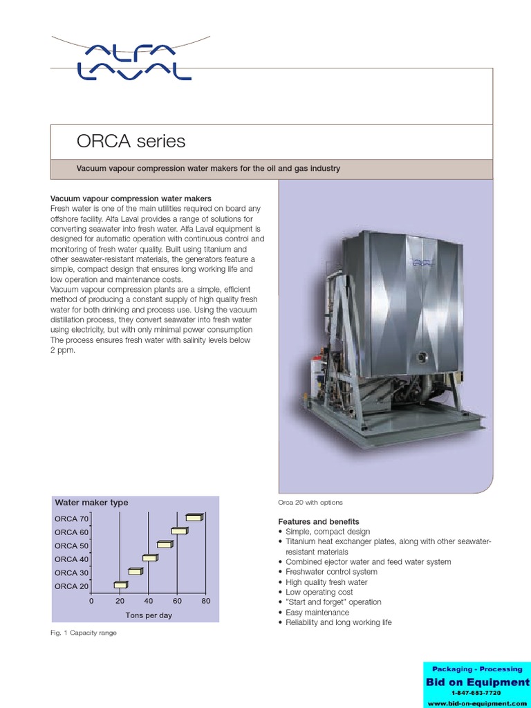Alfa Laval Orca Series | PDF | Gas Compressor | Water