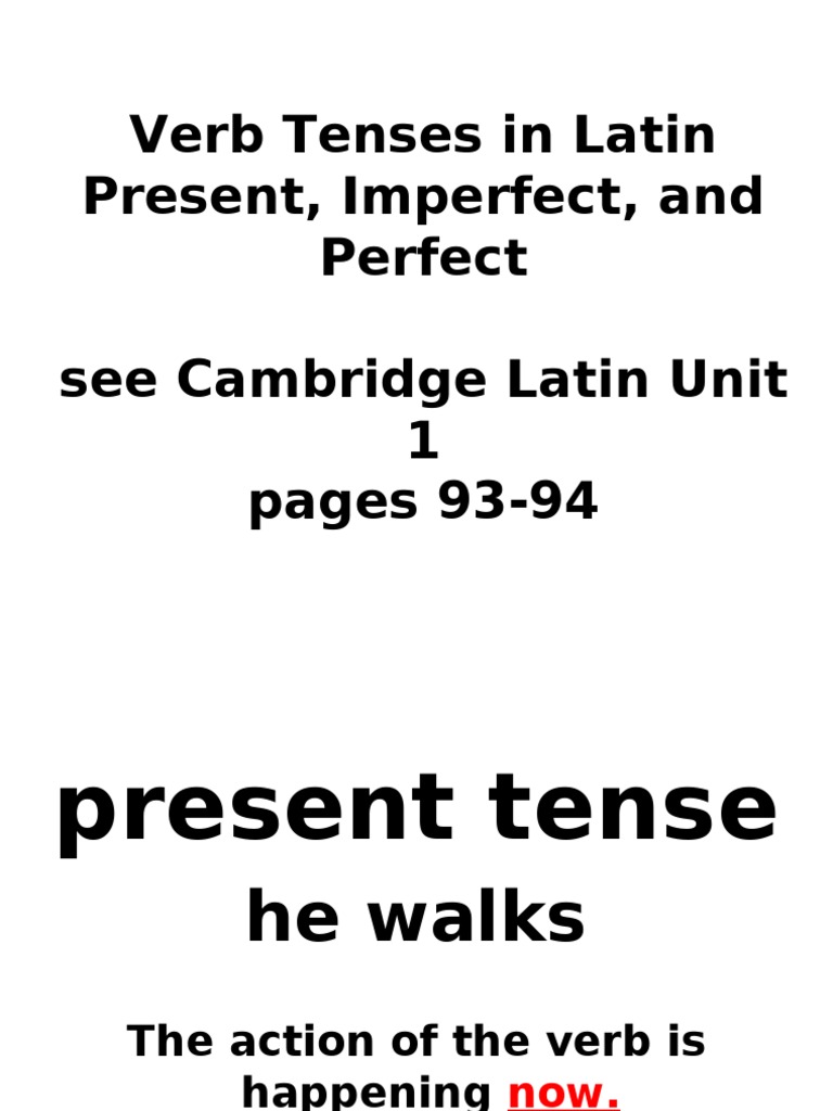 Latin Verb Tenses: Imperfect and Perfect Tense Signs | PDF | Poetry