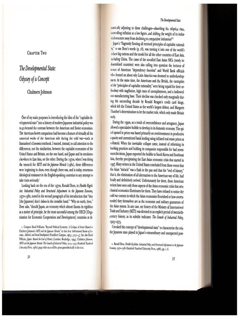 Japan's Developmental State Concept | PDF | Economics | Economies