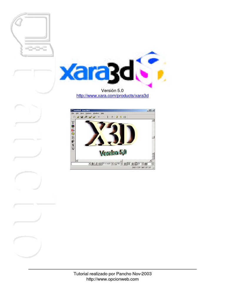 Tutorial de Xara 3D v5.0 | PDF | Animación | Ventana (informática)
