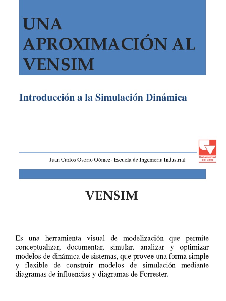 Tutorial Vensim | PDF | Simulación | Ingeniería