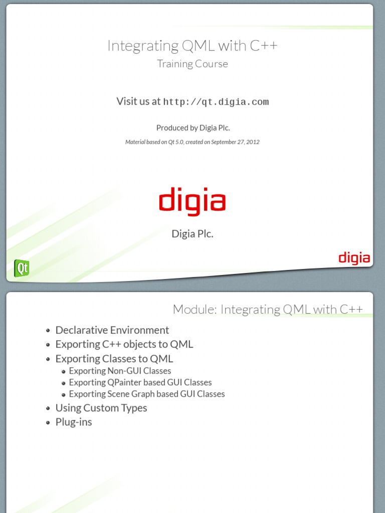 QML CPP Integration | PDF | Plug In (Computing) | C++