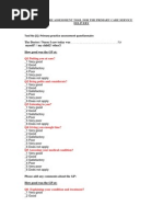 GMC Patient Feedback Questionnaire | PDF | Health Sciences | Public ...