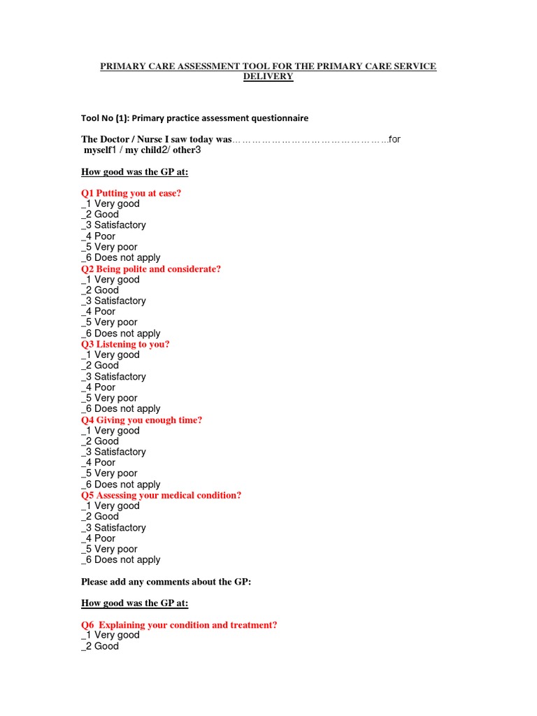 PHC Tools | PDF | General Practitioner | Medicine