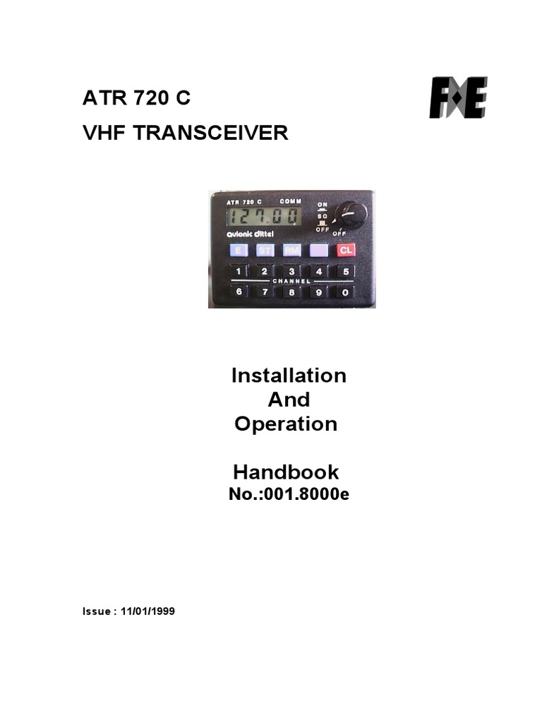 ATR720C Install Oper Eng | PDF | Microphone | Antenna (Radio)