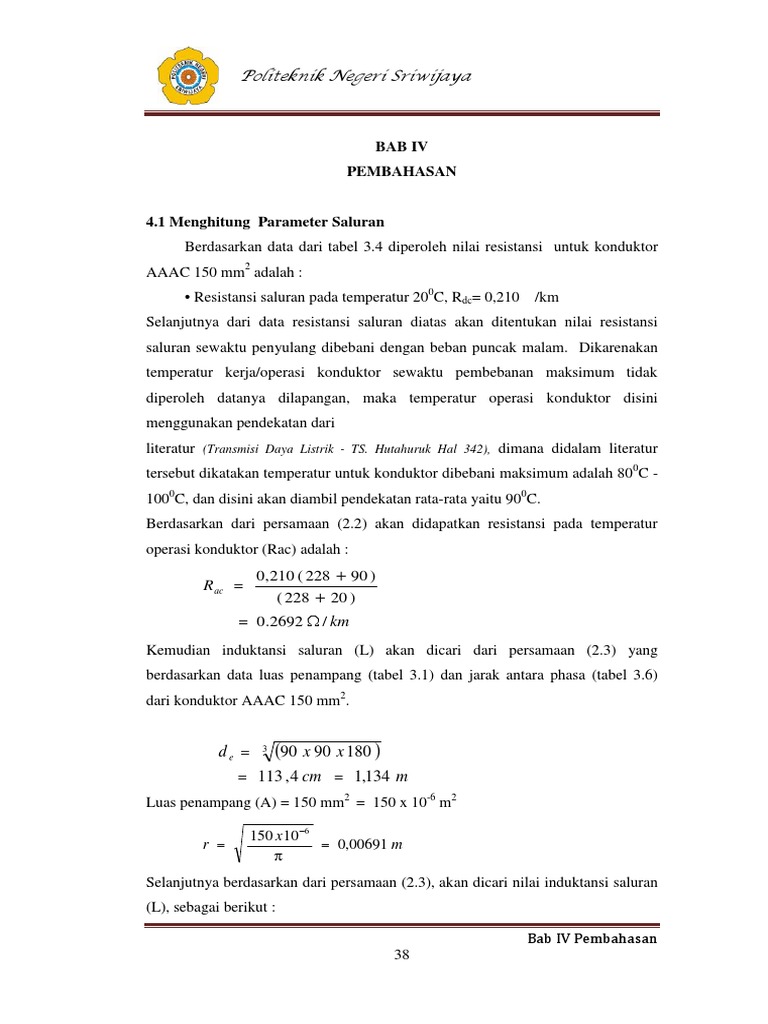 Analisa Rugi Tegangan Dan Daya Pada Gi Betung Menggunakan Matlab | PDF ...