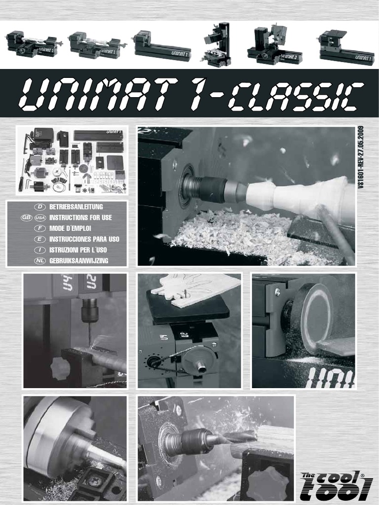 Manual Unimat 1 Classic | PDF