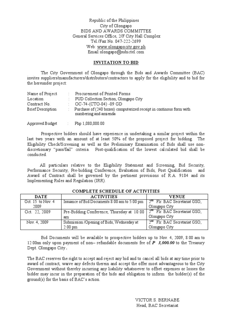 OC 74 CtO Printed Forms | PDF | Government | Business