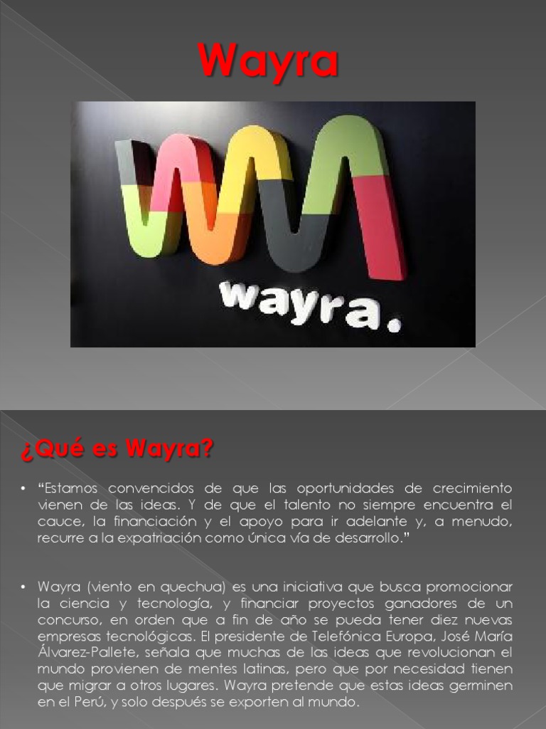 WAYRA | PDF | Tecnología de información y comunicaciones | Perú