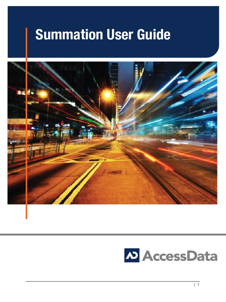 Summation User Guide Access Data 2012 Pdf Superuser Command