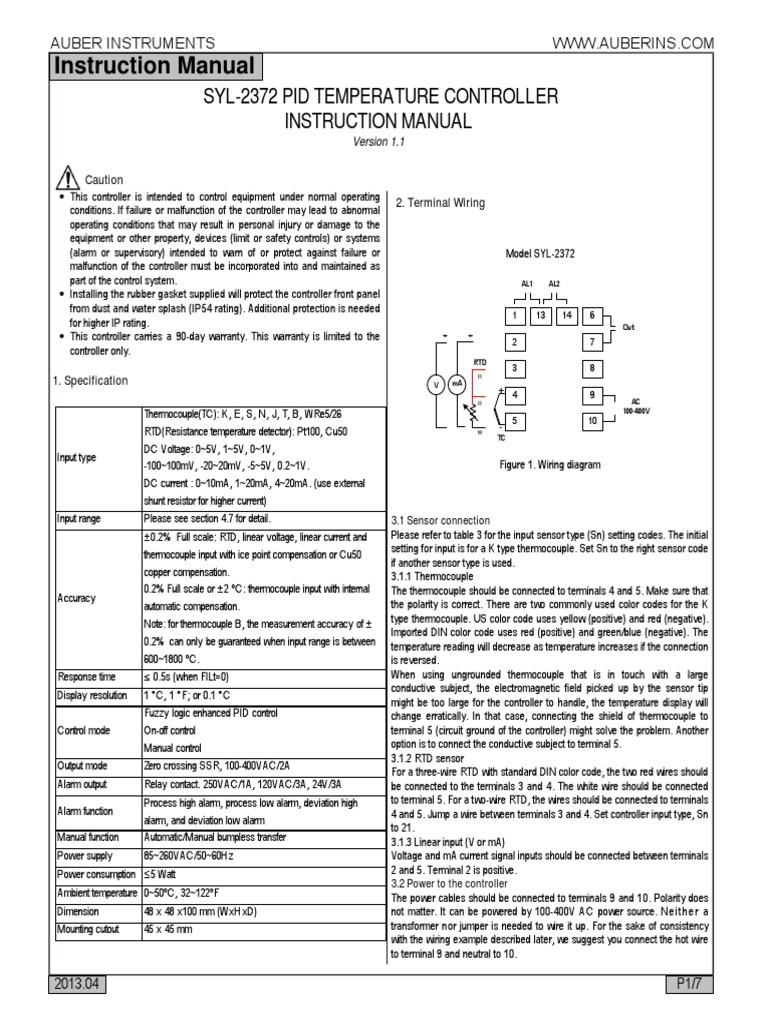Syl 2372 | PDF | Thermocouple | Parameter (Computer Programming)